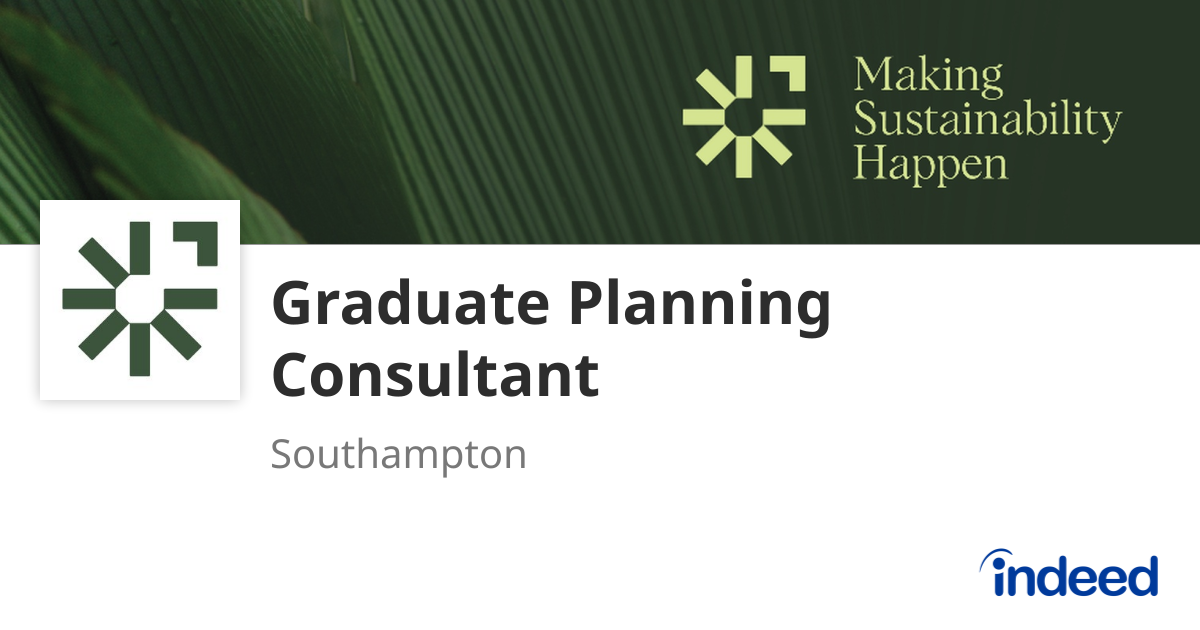 Graduate Planning Consultant - Southampton - Indeed.com