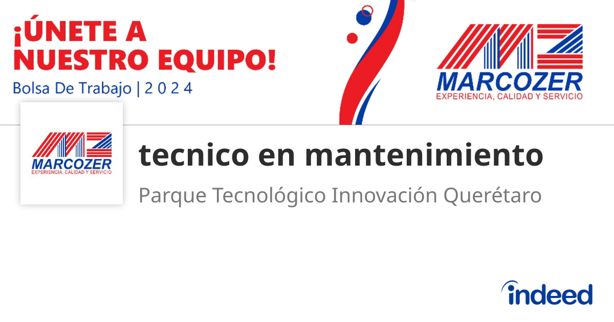 tecnico en mantenimiento - 76246, Parque Tecnológico Innovación ...