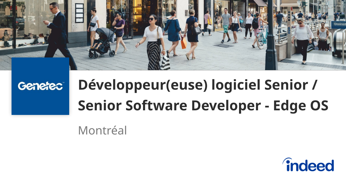 Développeur(euse) logiciel Senior / Senior Software Developer - Edge OS ...