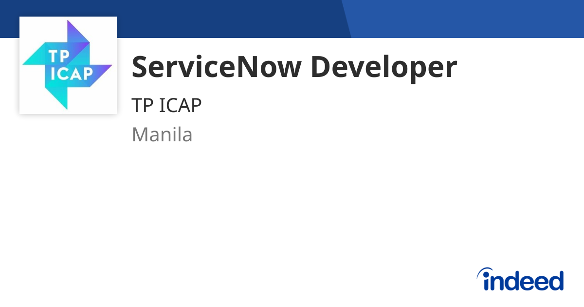 ServiceNow Developer - Manila - Indeed.com