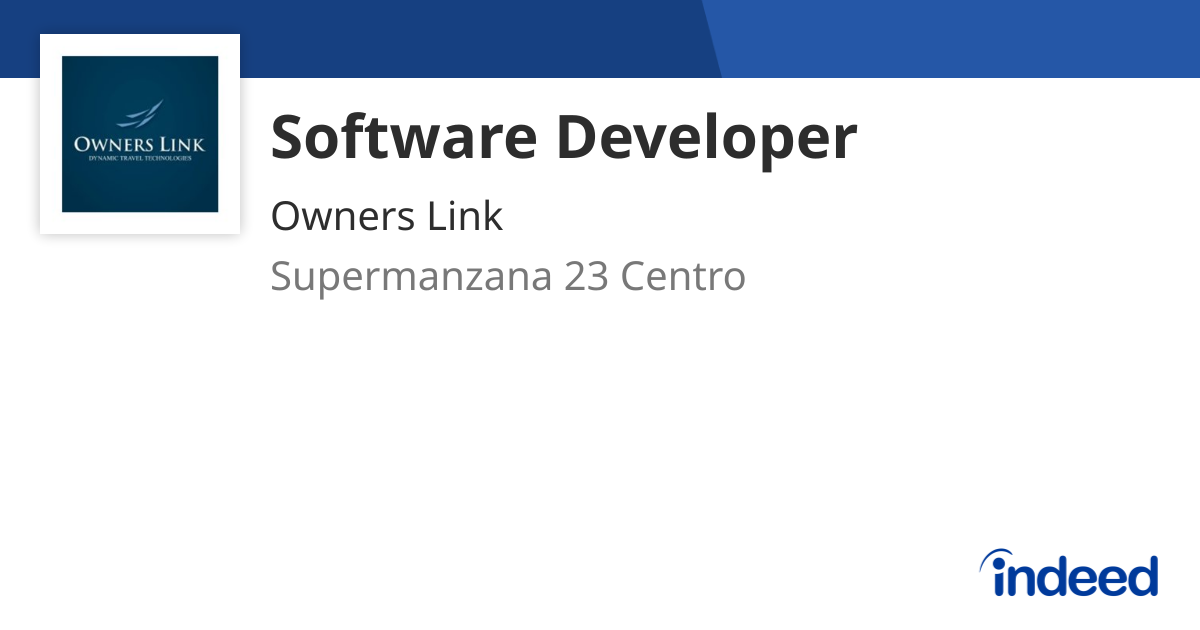 Software Developer - 77500, Supermanzana 23 Centro, QRoo. - Indeed.com