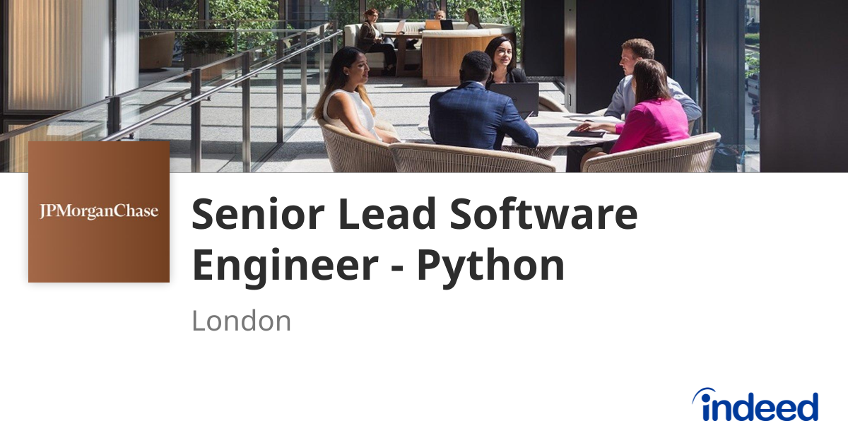 Senior Lead Software Engineer - Python - London E14 5JP - Indeed.com