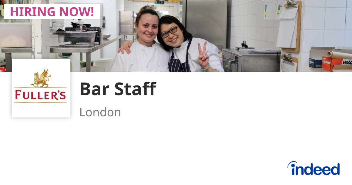 Bar Staff - London W1D - Indeed.com