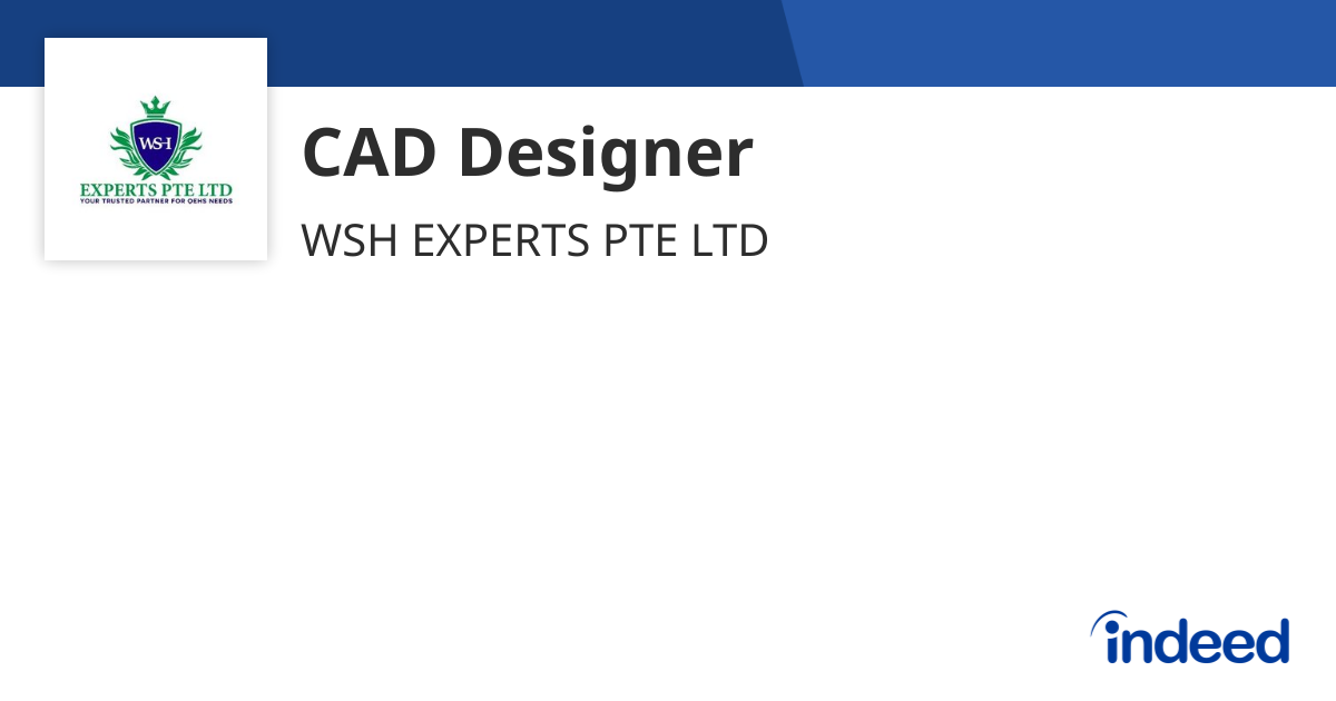 CAD Designer - Singapore - Indeed.com