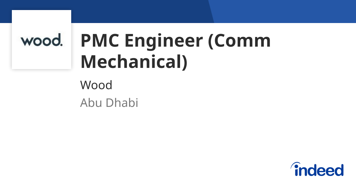 PMC Engineer (Comm Mechanical) - Abu Dhabi - Indeed.com