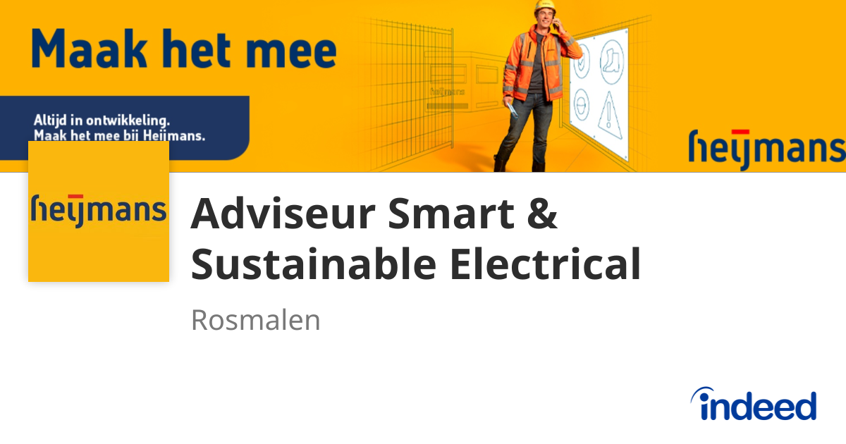 Adviseur Smart & Sustainable Electrical Systems - 5248 Rosmalen ...