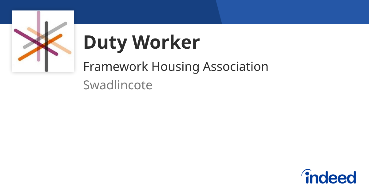 Duty Worker - Swadlincote - Indeed.com
