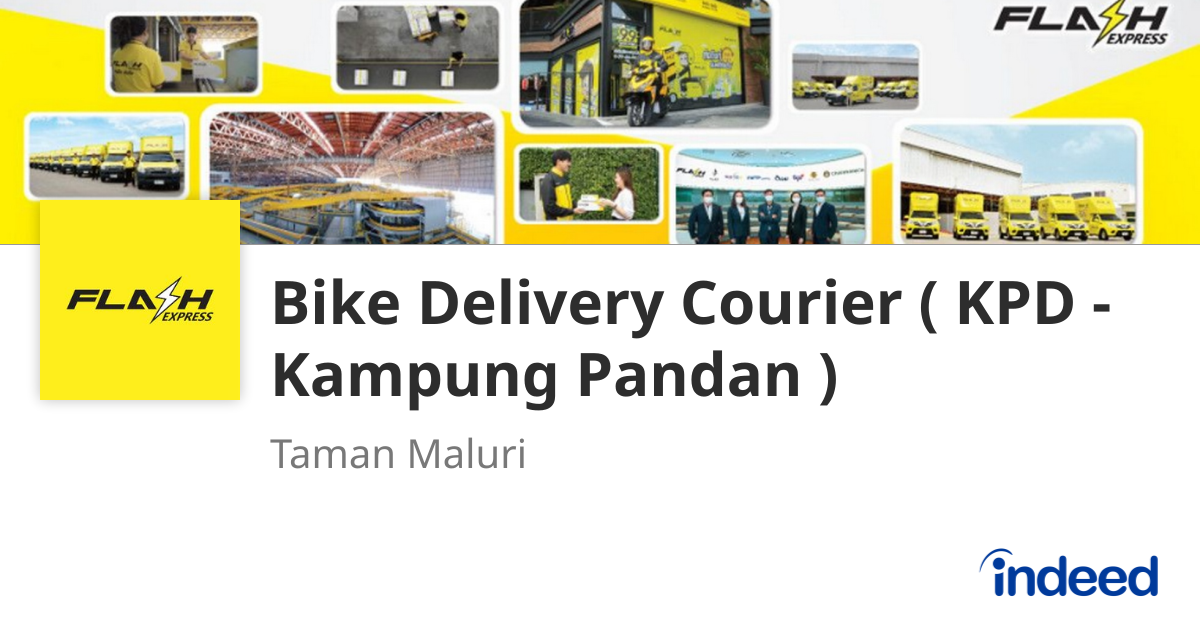 Bike Delivery Courier ( KPD - Kampung Pandan ) - Taman Maluri - Indeed.com