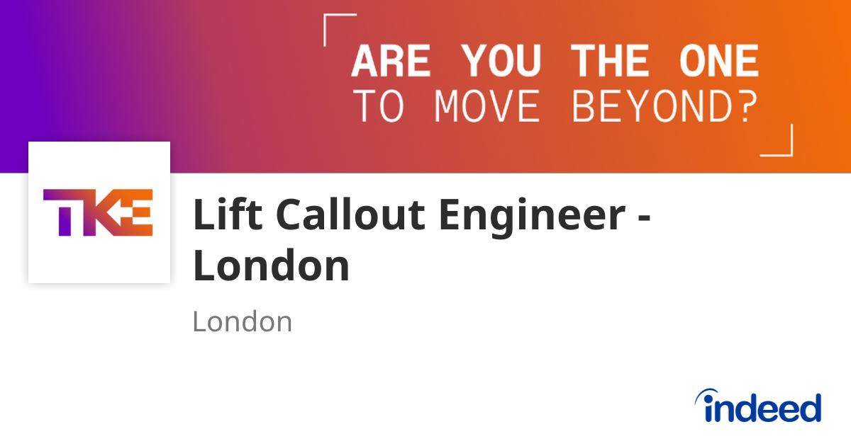 Lift Callout Engineer - London - London EC3N 2JY - Indeed.com