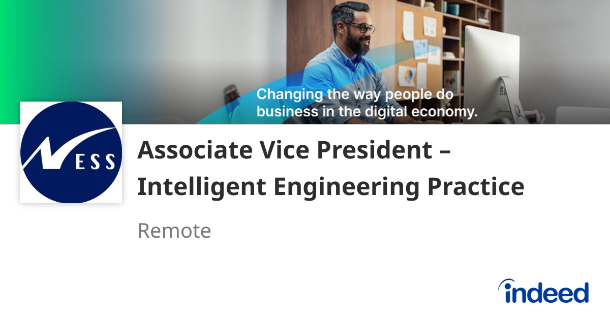 Associate Vice President – Intelligent Engineering Practice (Community of Practice Leader ...