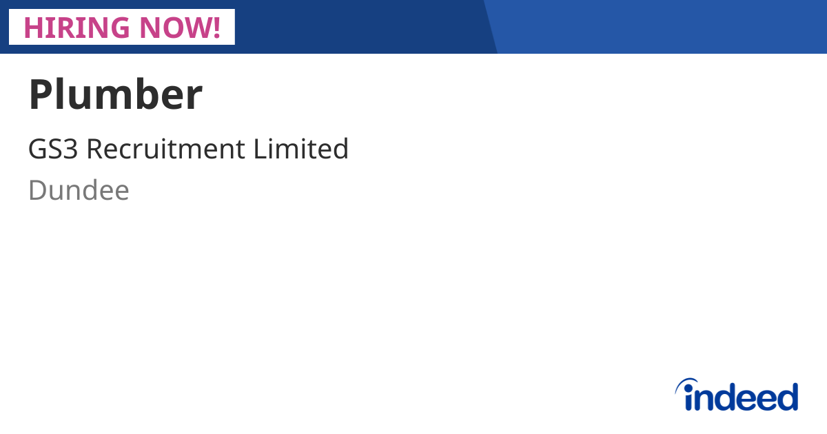 Plumber - Dundee - Indeed.com