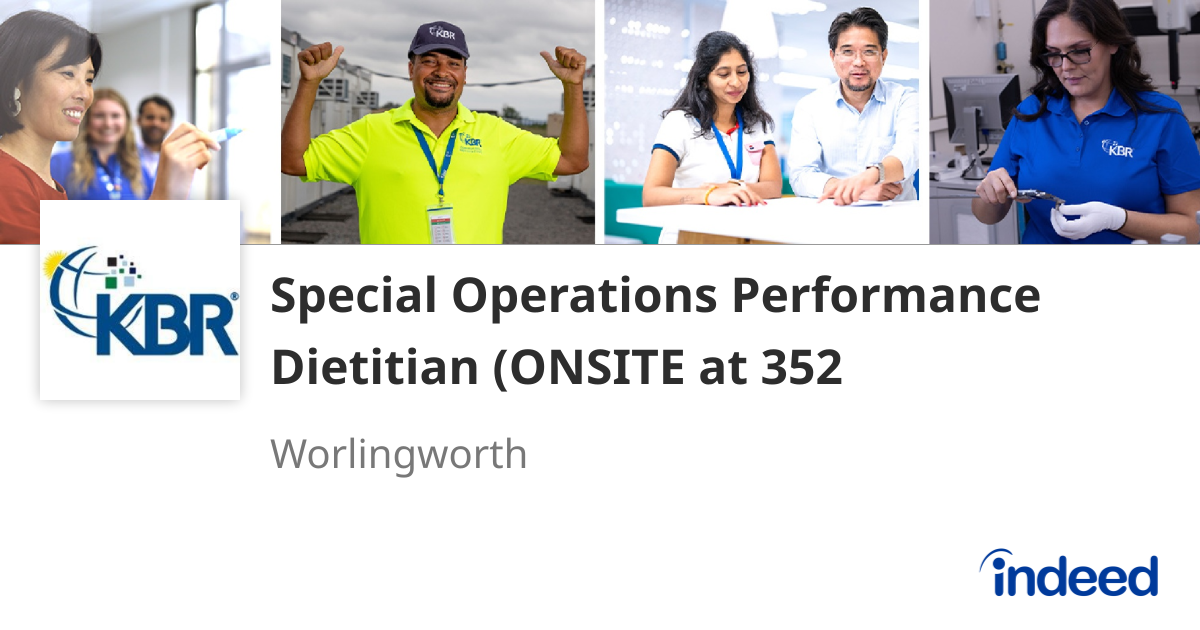 Special Operations Performance Dietitian (ONSITE at 352 SOW/Mildenhall ...
