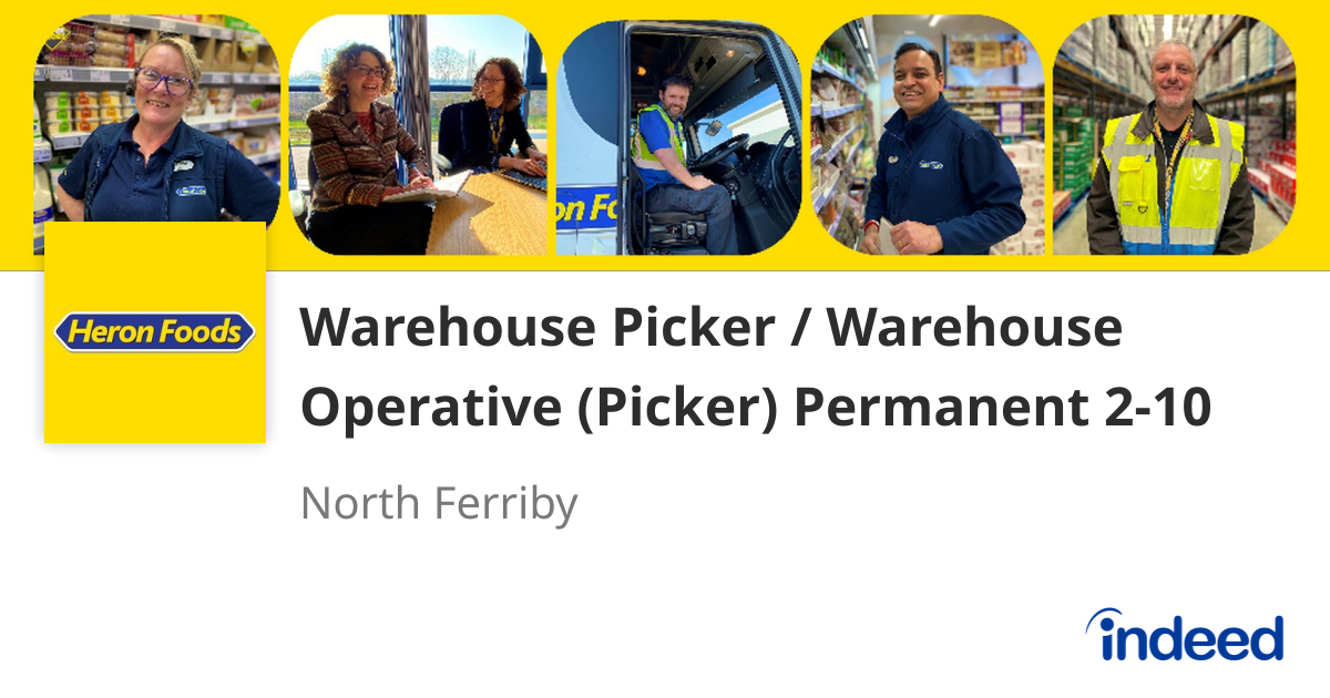 Warehouse Picker / Warehouse Operative (Picker) Permanent 2-10 Shift ...