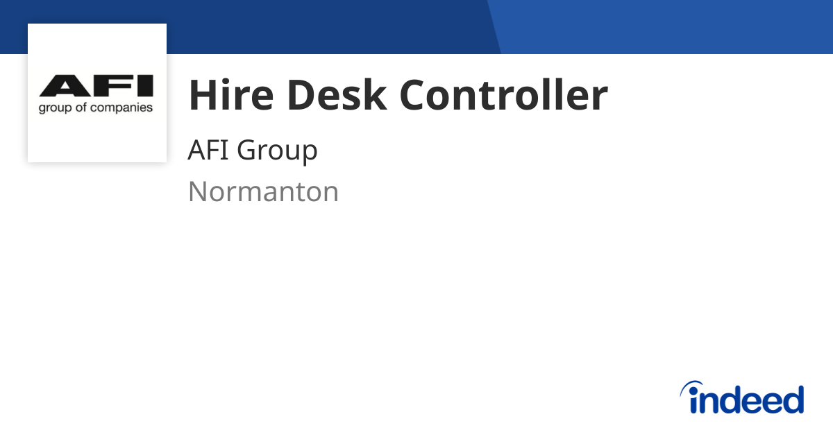 Hire Desk Controller - Normanton WF6 2TA - Indeed.com