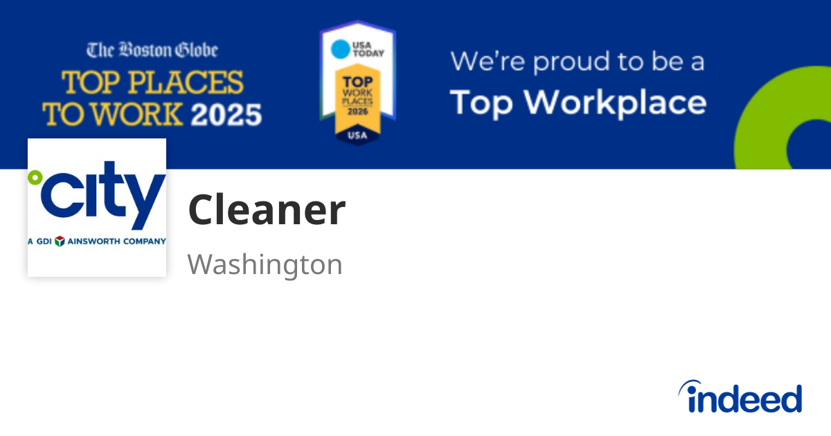 Cleaner - Washington NE38 8QH - Indeed.com