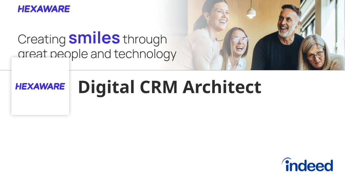 Digital CRM Architect - India - Indeed.com