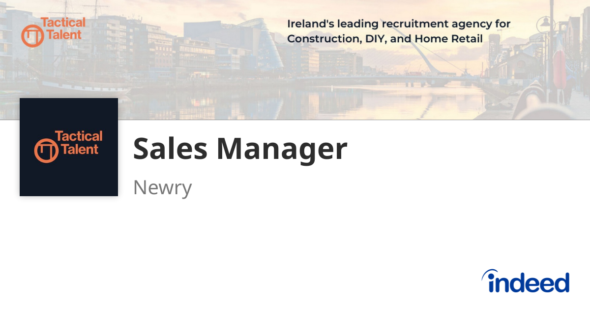 Sales Manager - Newry - Indeed.com