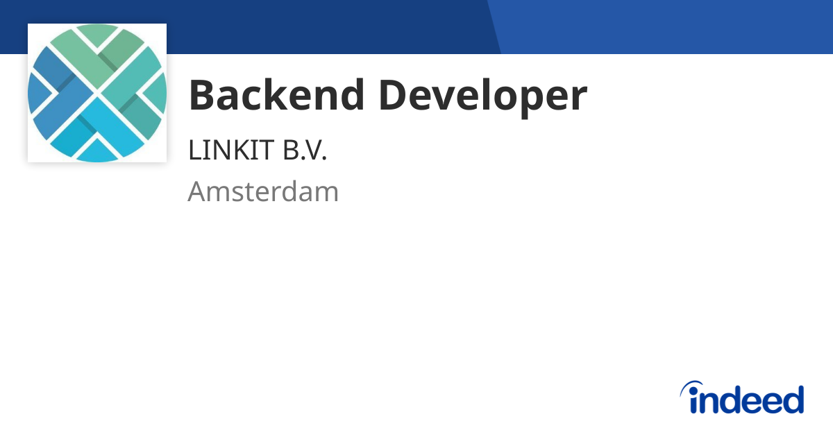 Backend Developer - Amsterdam - Indeed.com