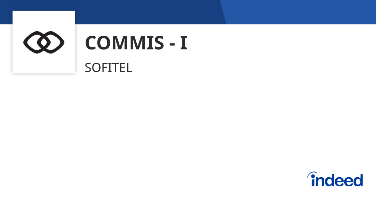 COMMIS - I - Mumbai, Maharashtra - Indeed.com