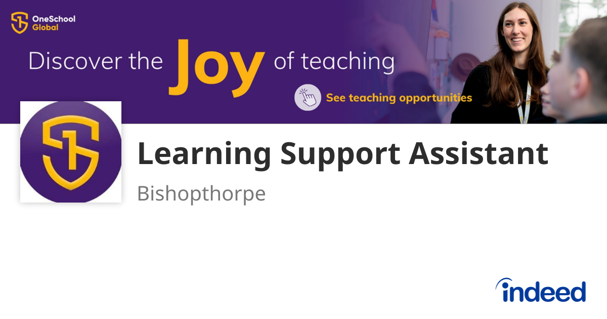 Learning Support Assistant - Bishopthorpe YO23 2QA - Indeed.com
