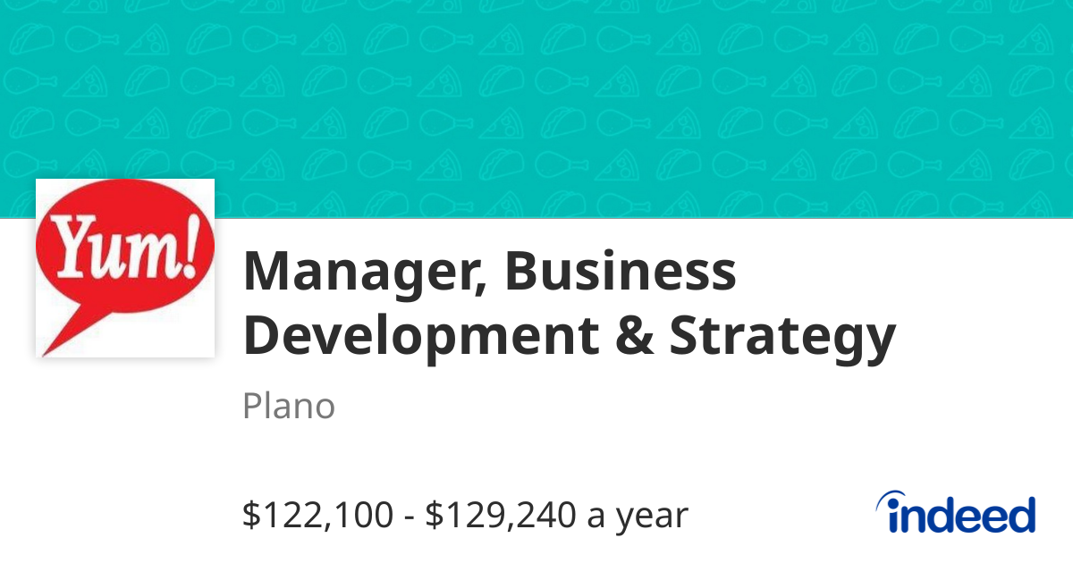 Manager, Business Development & Strategy - Plano, TX - Indeed.com