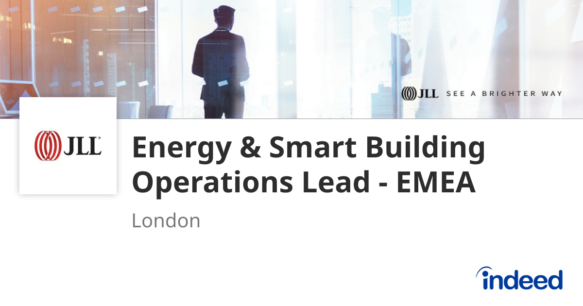 Energy & Smart Building Operations Lead - EMEA - London E14 5GX ...