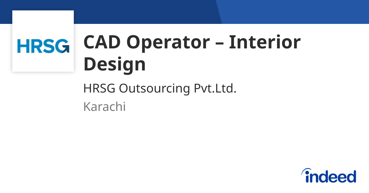 CAD Operator – Interior Design - Karachi - Indeed.com