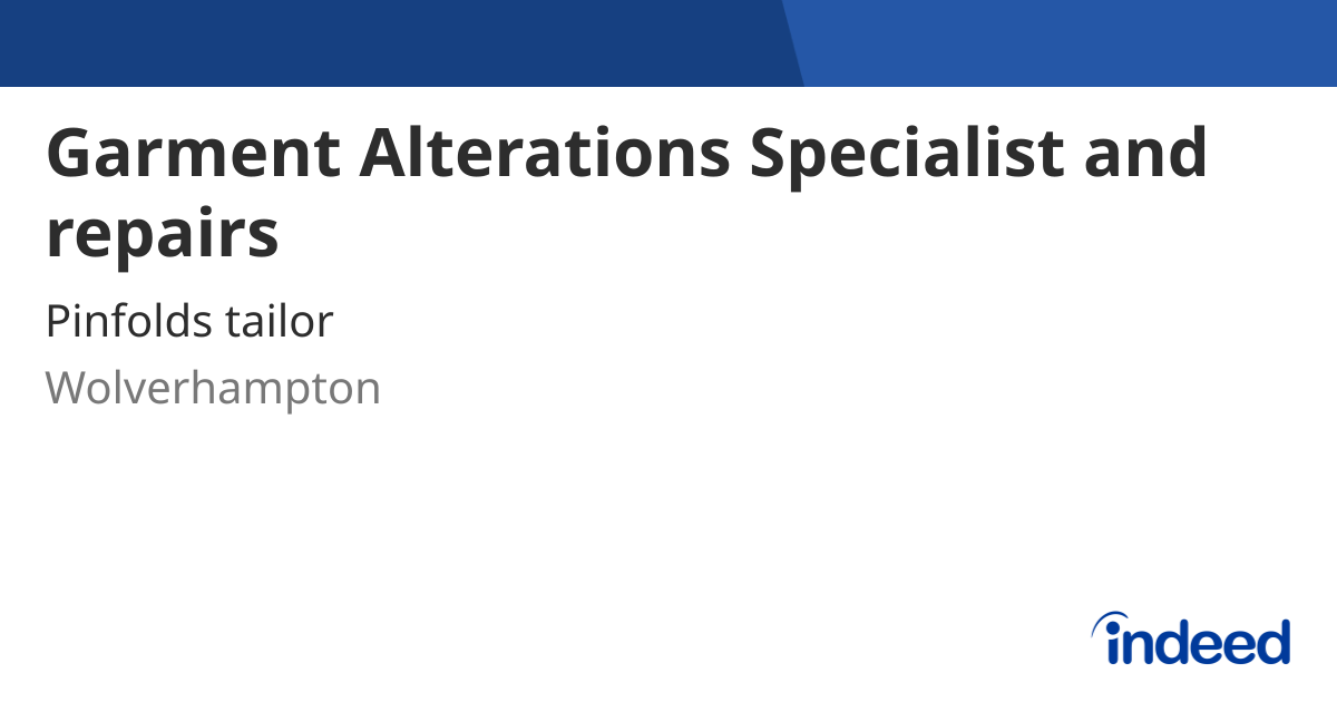 Garment Alterations Specialist and repairs - Wolverhampton WV1 3HH ...