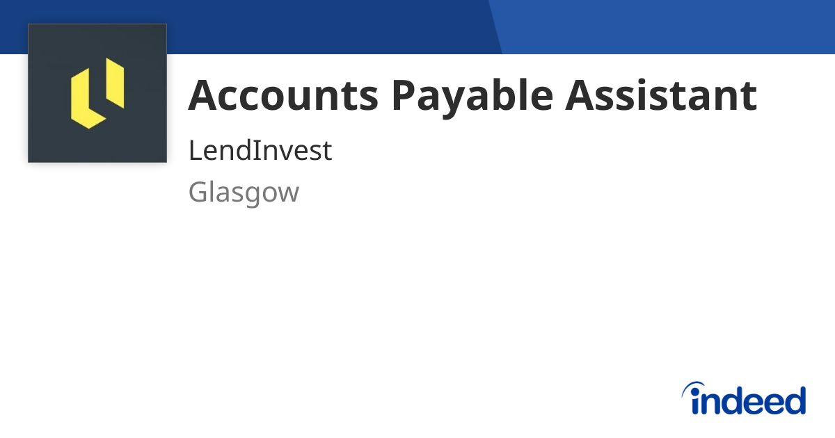 Accounts Payable Assistant - Glasgow G2 - Indeed.com