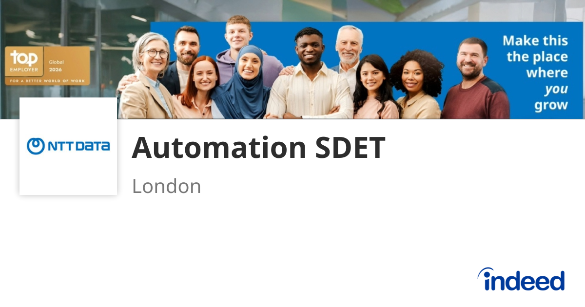 Automation SDET - London - Indeed.com