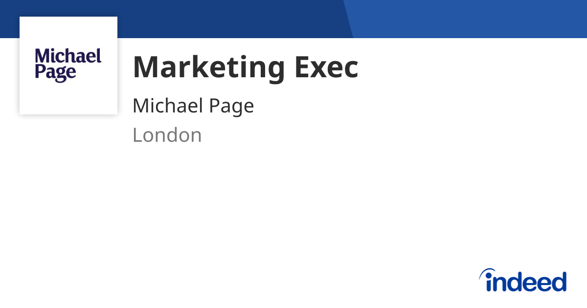 Marketing Exec - London - Indeed.com