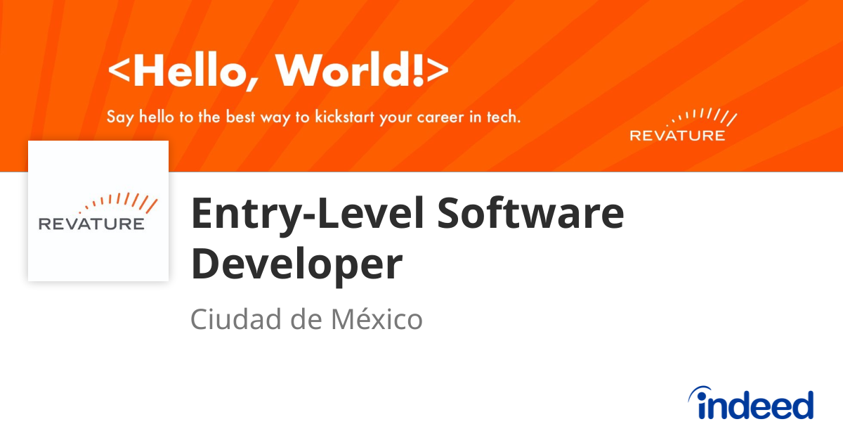 Entry-Level Software Developer - Ciudad de México, CDMX - Indeed.com