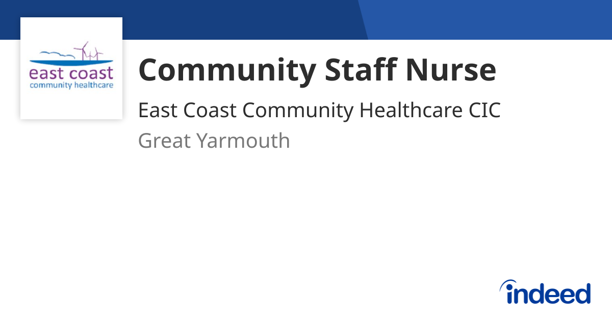 Community Staff Nurse - Great Yarmouth NR29 4QG - Indeed.com