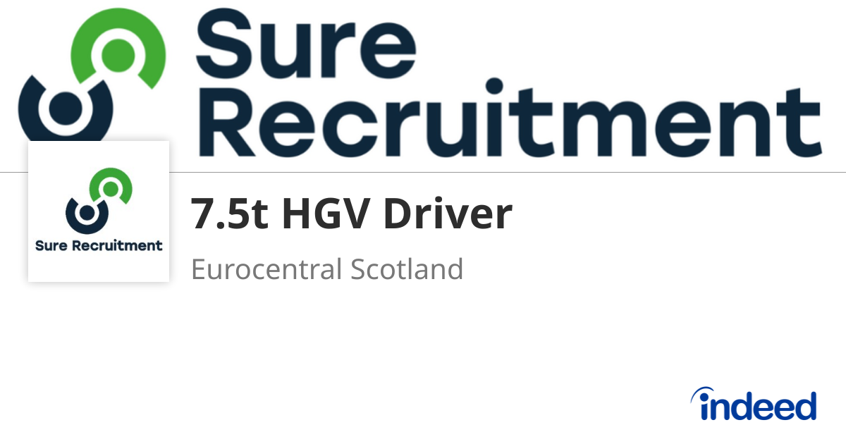 7.5t HGV Driver - Eurocentral Scotland - Indeed.com