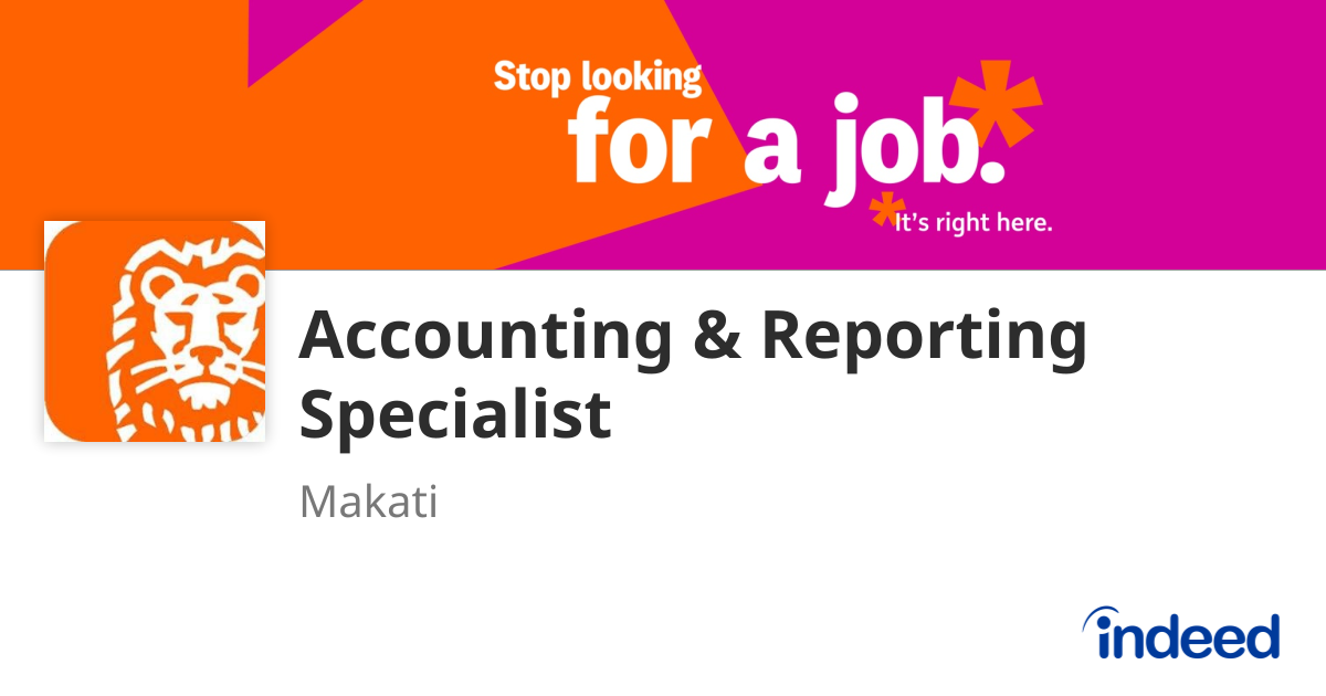 Accounting & Reporting Specialist - Makati - Indeed.com