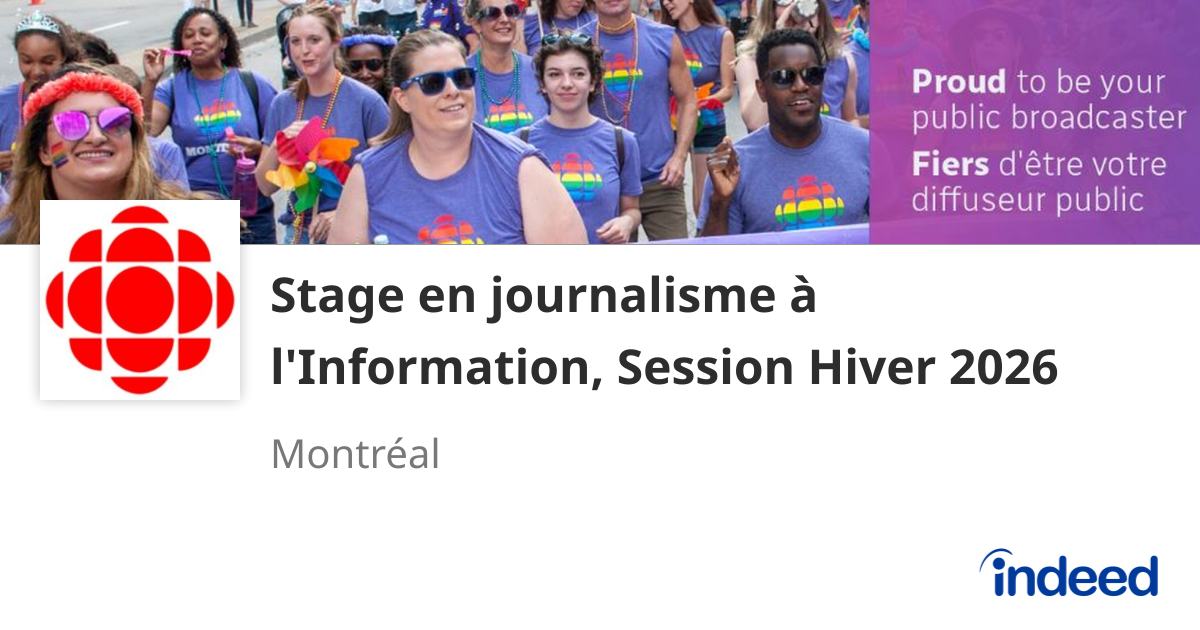 Stage en journalisme à l'Information, Session Hiver 2026 (Services ...