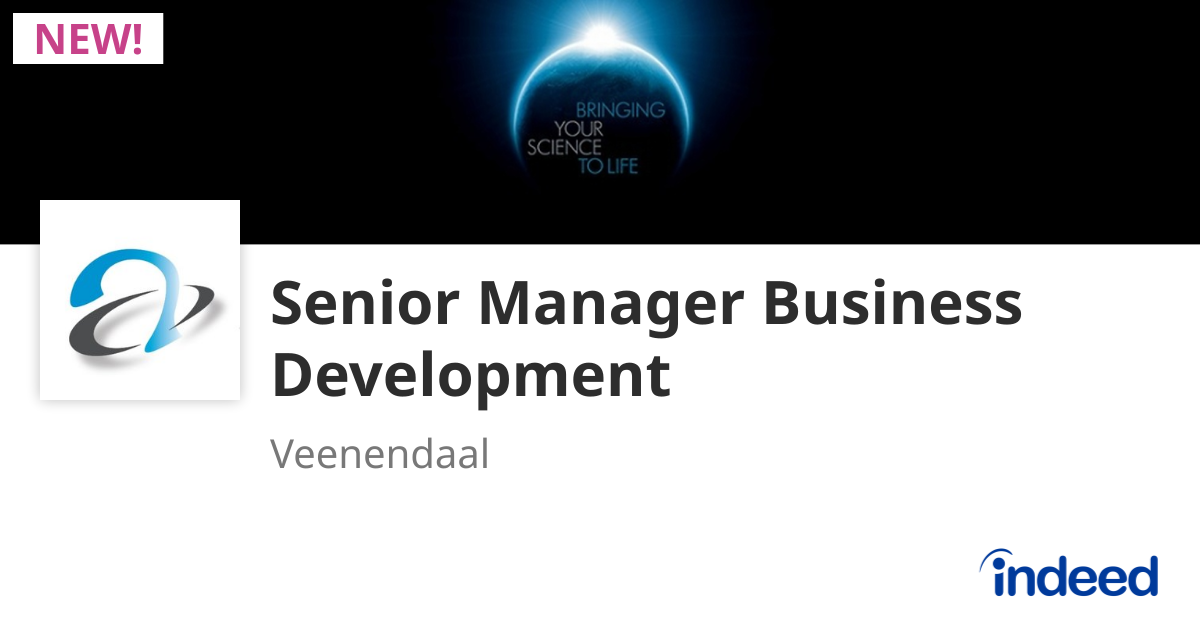 Senior Manager Business Development - Veenendaal - Indeed.com