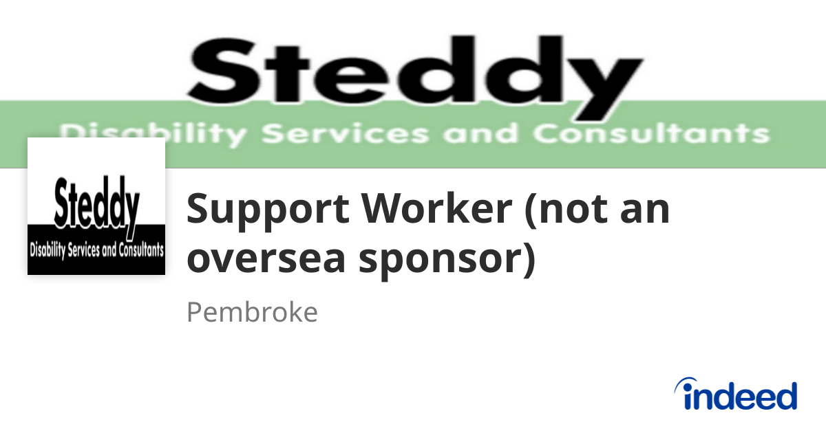 Support Worker (not an oversea sponsor) - Pembroke SA71 5JX - Indeed.com