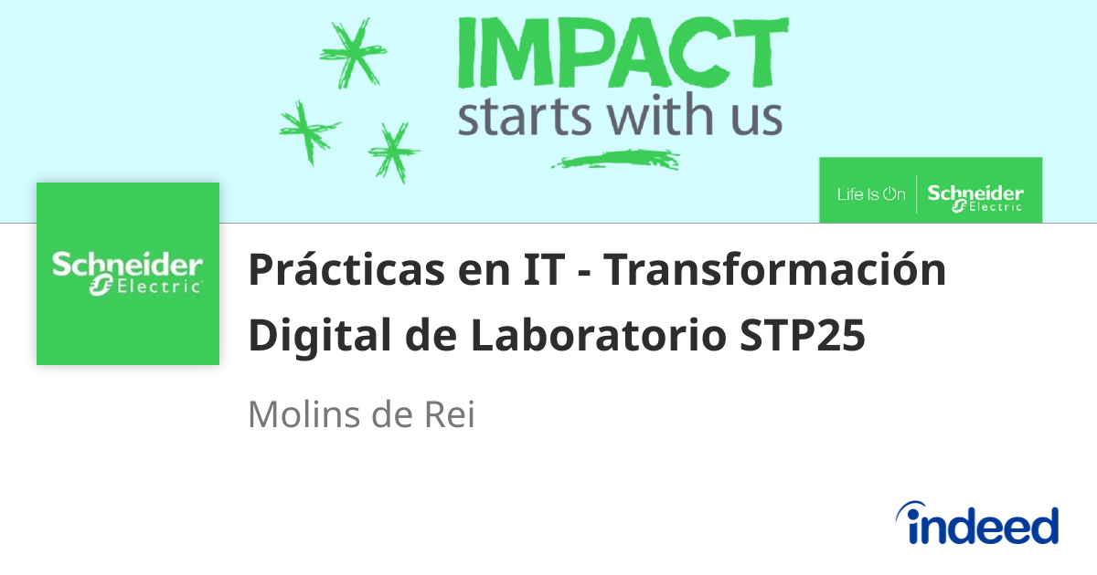 Prácticas en IT - Transformación Digital de Laboratorio STP25 - Molins ...