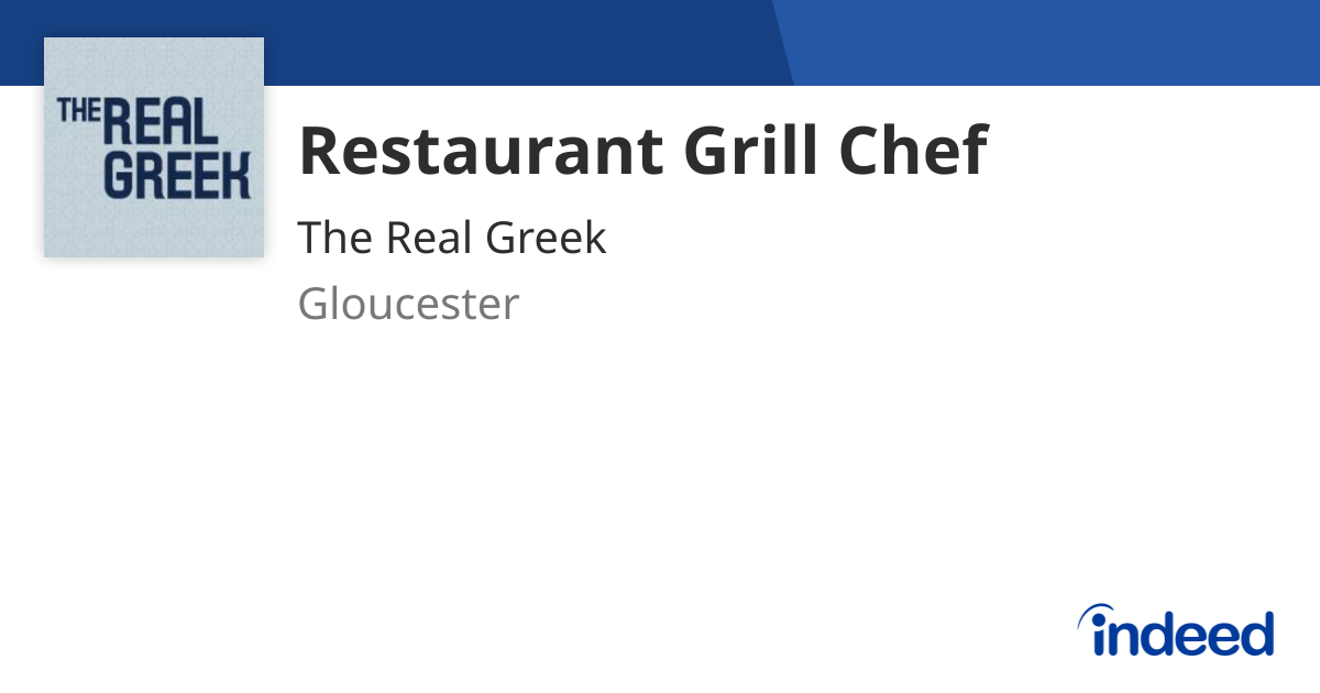 Restaurant Grill Chef - Gloucester GL1 5SH - Indeed.com