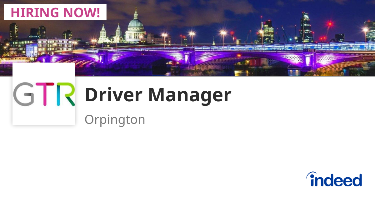 Driver Manager - Orpington - Indeed.com