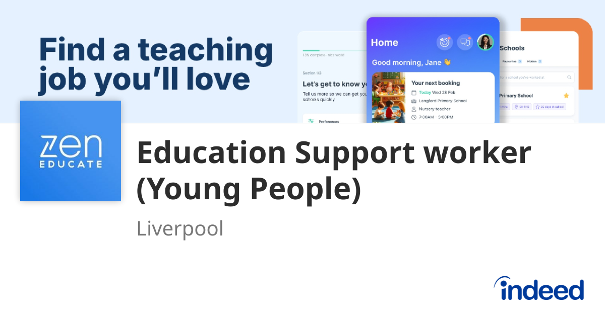 Education Support worker (Young People) - Liverpool - Indeed.com