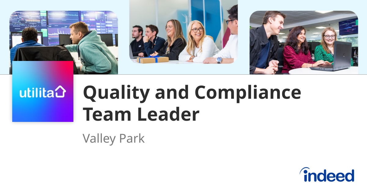 Quality and Compliance Team Leader - Valley Park SO53 3QB - Indeed.com