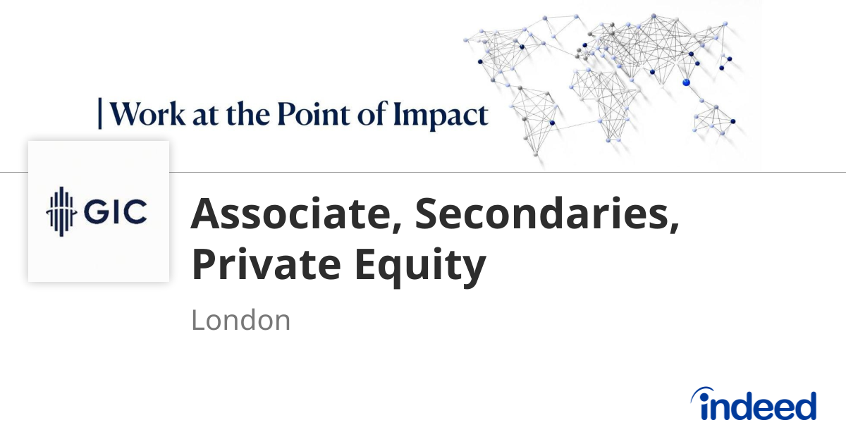 Associate, Secondaries, Private Equity - London - Indeed.com