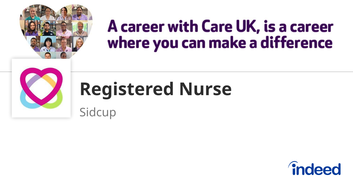 Registered Nurse - Sidcup DA14 6LT - Indeed.com