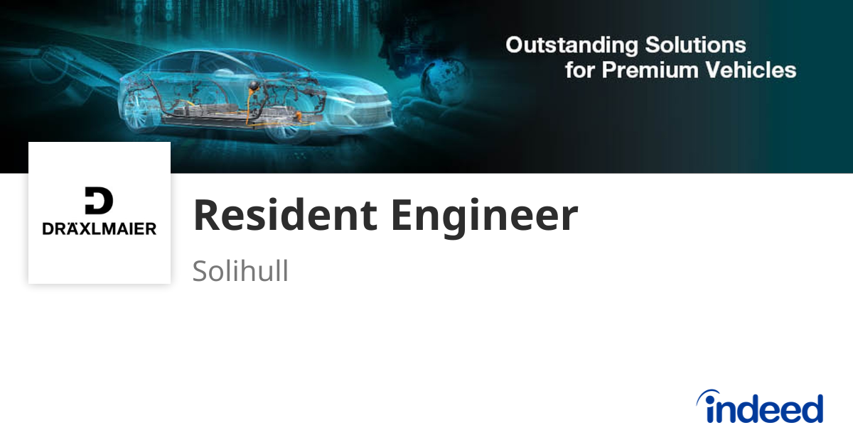 Resident Engineer - Solihull B92 8NW - Indeed.com
