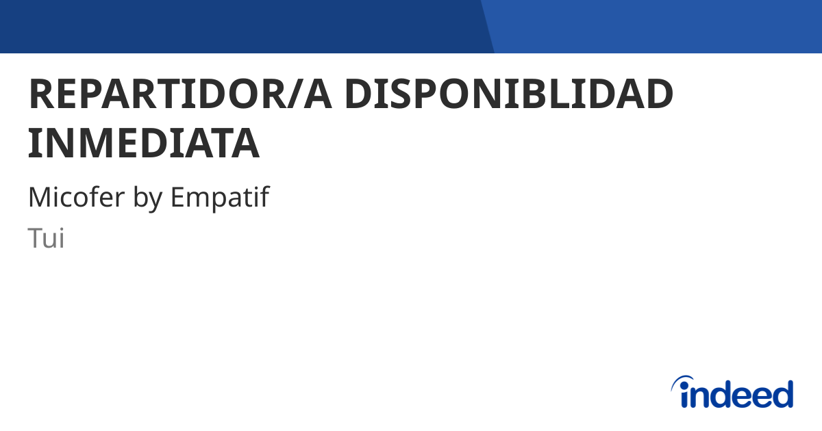 REPARTIDOR/A DISPONIBLIDAD INMEDIATA - Tui, Pontevedra provincia ...