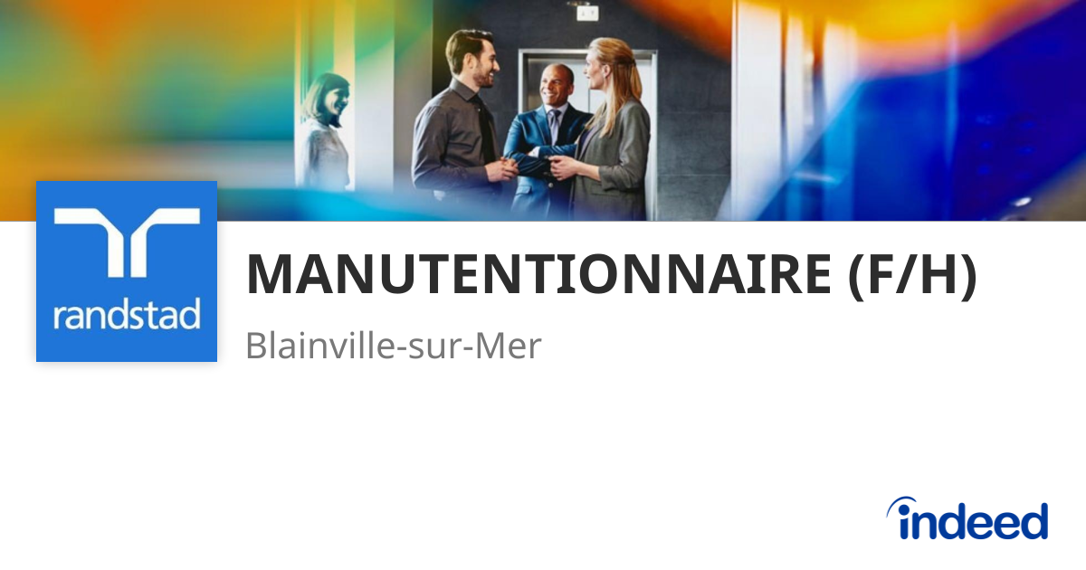 MANUTENTIONNAIRE (F/H) - 50560 Blainville-sur-Mer - Indeed.com