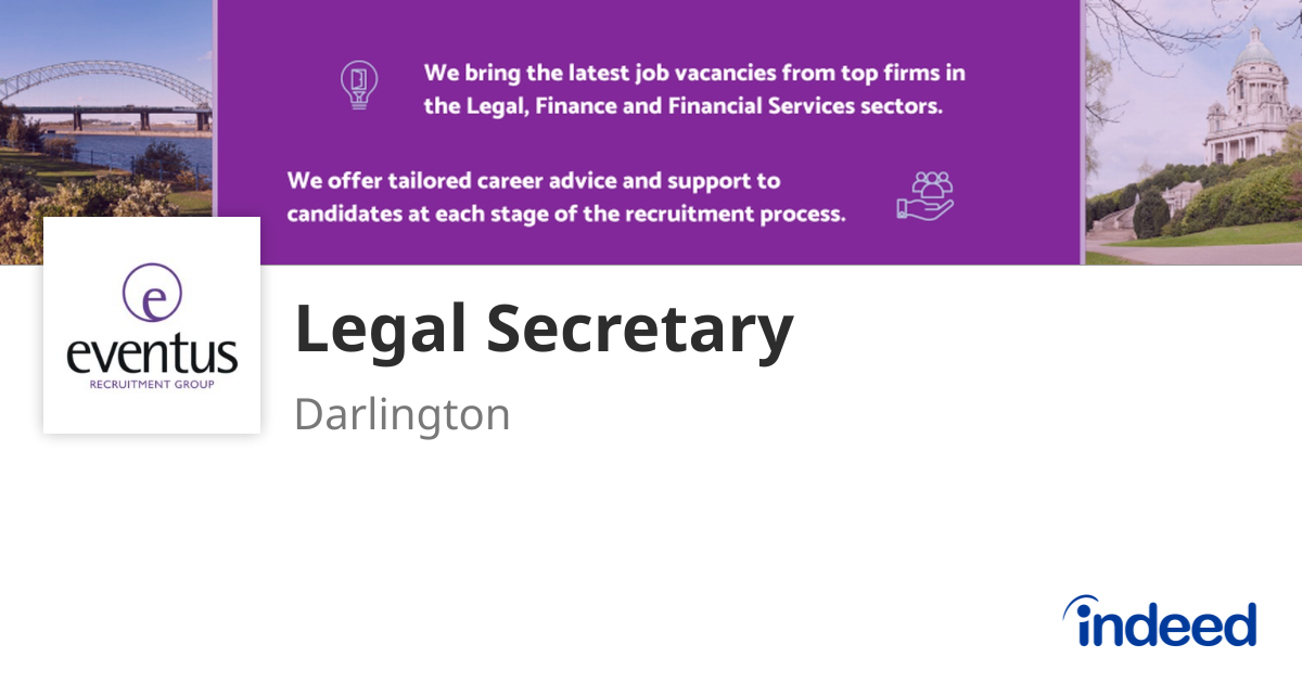 Legal Secretary - Darlington DL3 - Indeed.com