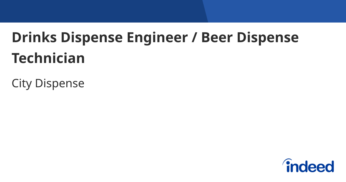 Drinks Dispense Engineer / Beer Dispense Technician - Yorkshire ...